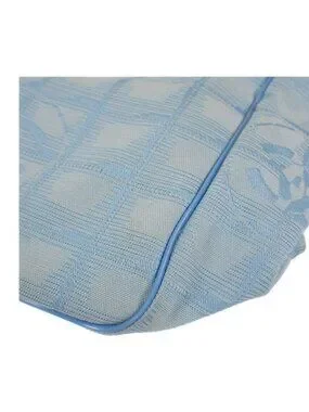 CHANEL | Bags | Chanel New Travel Line Tote Pm Nylon Leather Blue ...